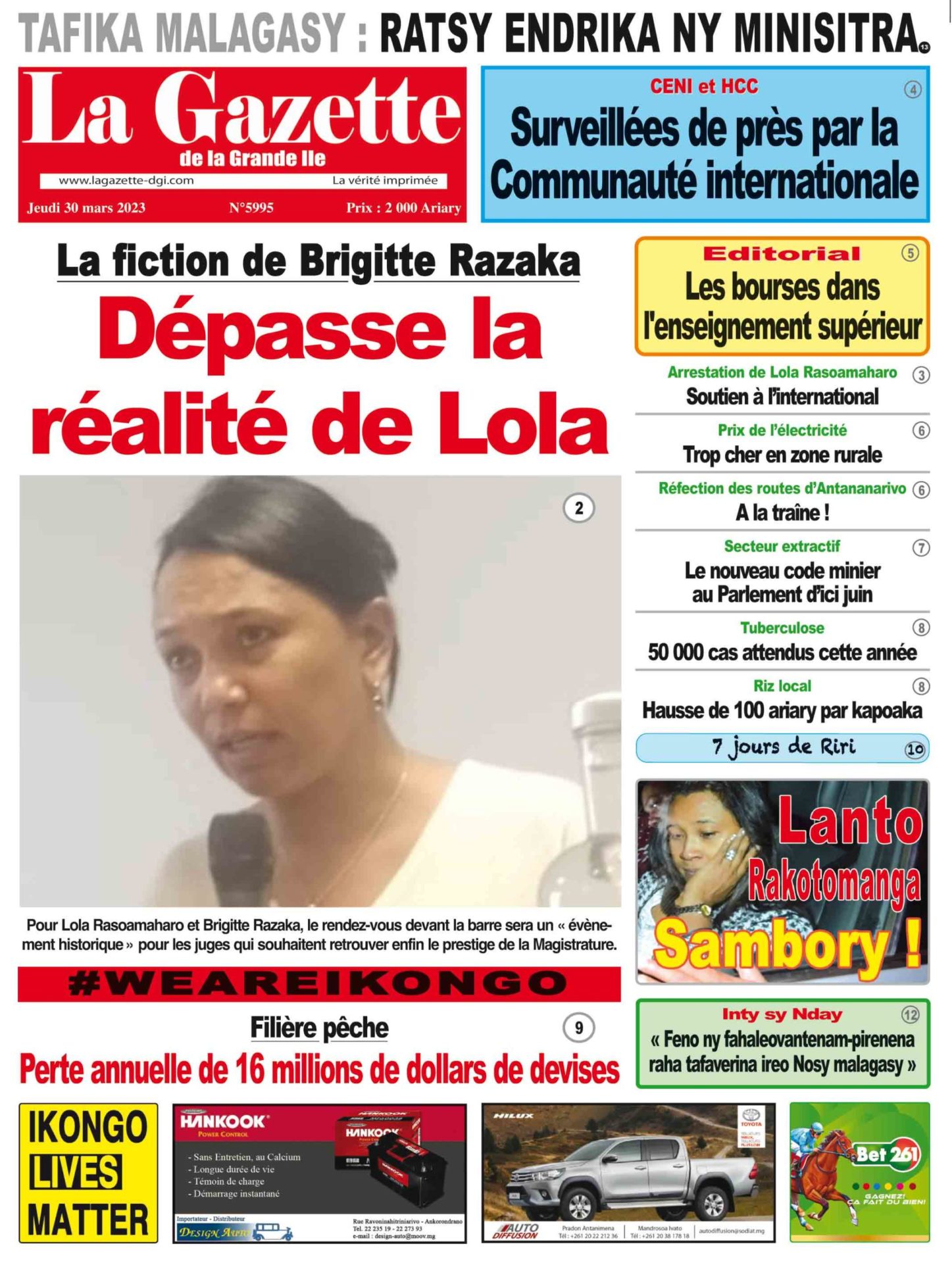 La fiction de Brigitte Razaka : Dépasse la réalité de Lola – La gazette ...